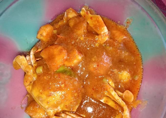 Resep Kepiting saus Padang simple oleh Vivi Auladina - Cookpad