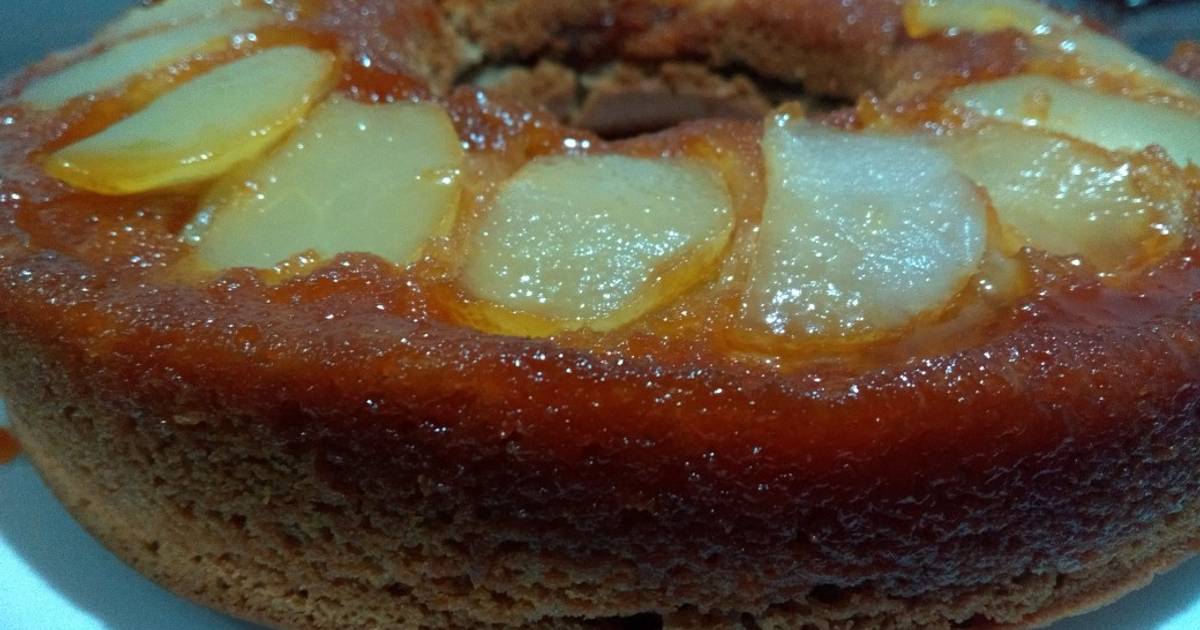 Torta invertida de PERA 🍐 Receta de Muñoz, Rocío Lucía- Cookpad
