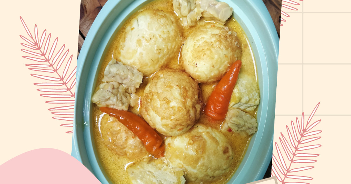 Resep Tempe Tahu Telor Bumbu Kuning oleh QueenHappy - Cookpad