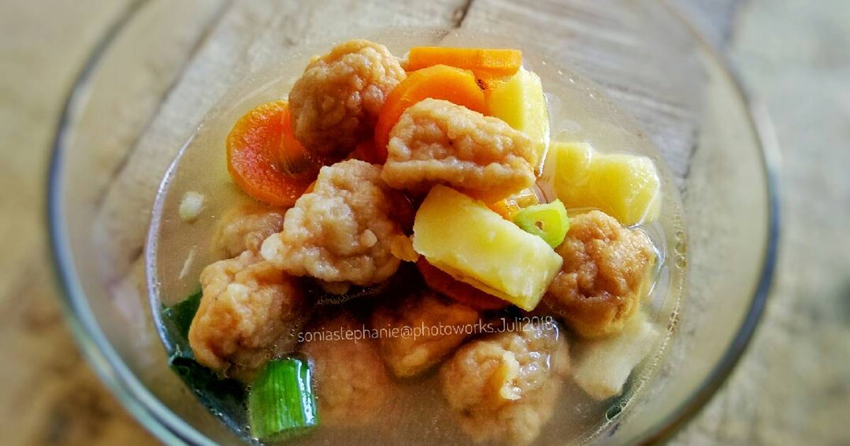 Resep Sup Bola-Bola Udang Ayam oleh Sonia Stephanie - Cookpad