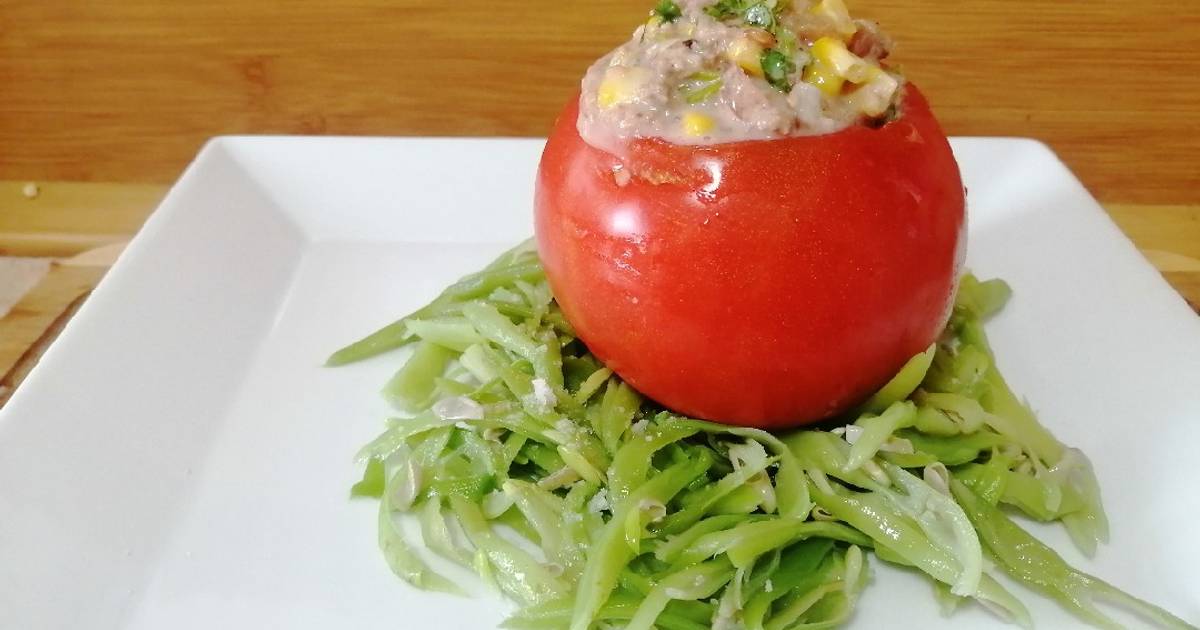 Tomates rellenos con choclo - 55 recetas caseras- Cookpad