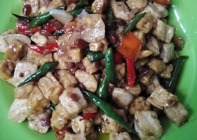 Resep Tahu tempe masak tauco oleh Vie Evie - Cookpad