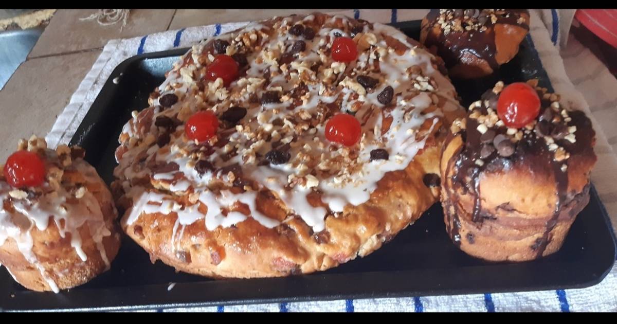 Pan dulce decorado hecho en molde de biscochuelo🌲 Receta de Sol Salas ...