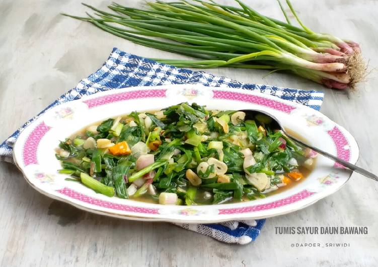 Resep Tumis Sayur Daun Bawang oleh Dapoer sriwidi - Cookpad