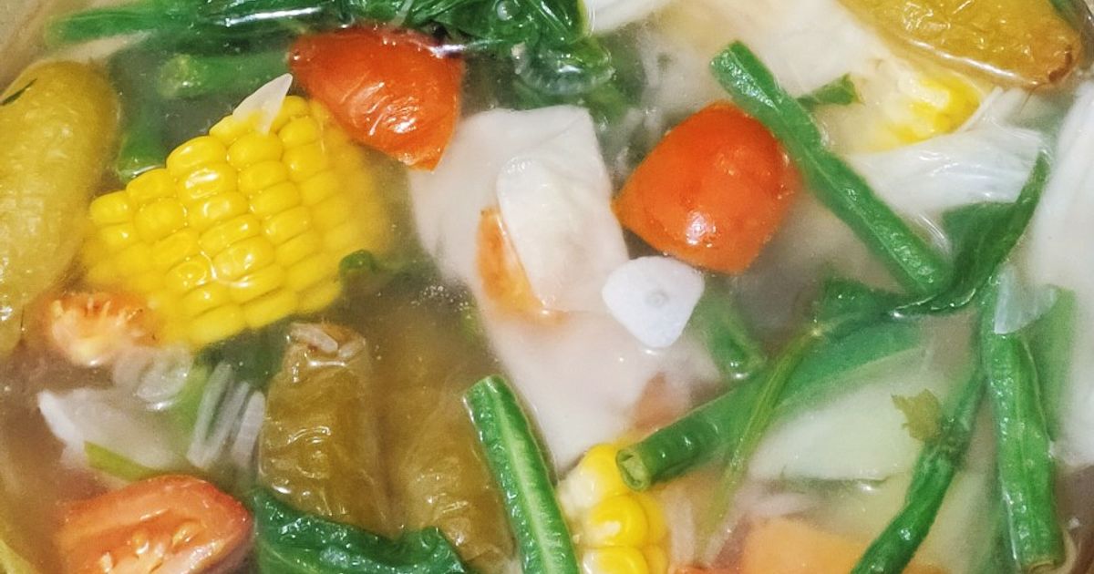 Resep sayuran bening labu siam kangkung rumahan enak dan mudah - Cookpad