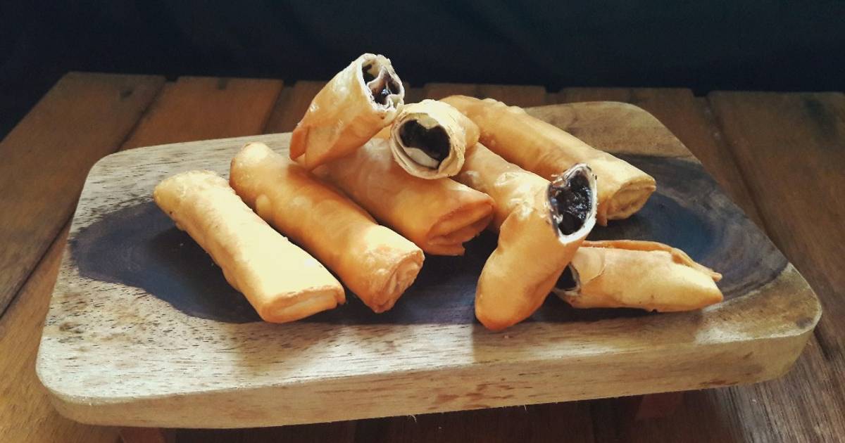 Resep Pangsit isi coklat kriuk diluar lumer didalam oleh Wenny ...