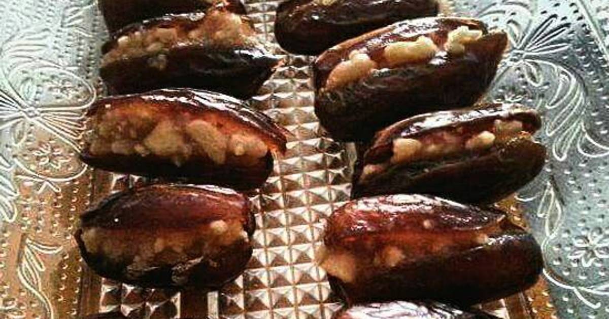 Dátiles rellenos Receta de Luis Alberto Prat Maldonado- Cookpad