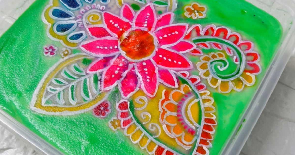 Resep Puding Lukis (Pola Rangoli Art) oleh Siti Hadijah Karo Karo - Cookpad