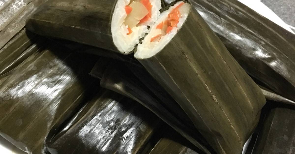 Resep Lontong isi sayur & oncom oleh Stella Maria - Cookpad