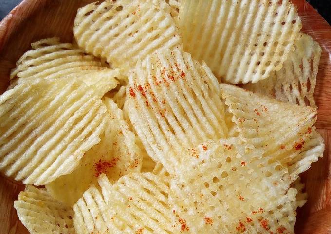 Crinkle Crisps#deepfriedsnacks Recipe by Roopal Mandavia - Cookpad