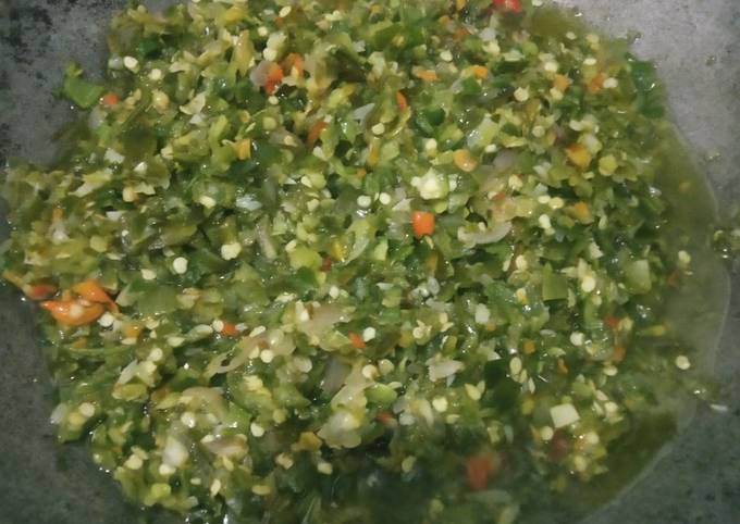 Resep Sambal Lombok ijo oleh Fauziah Uchie - Cookpad