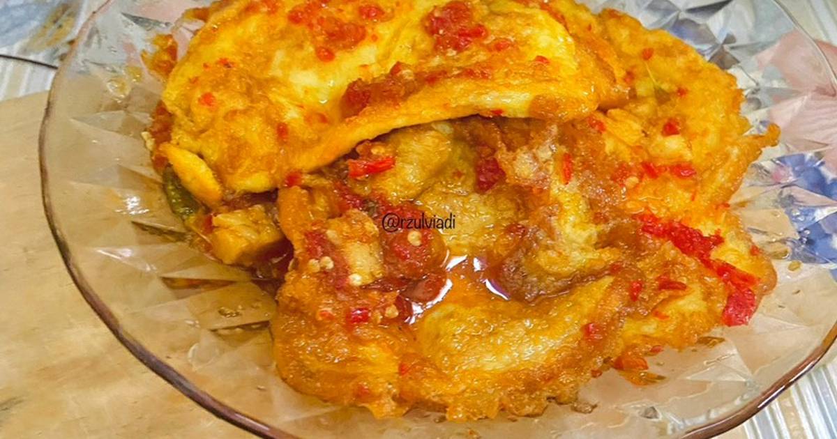 Resep Telur Dadar Balado oleh Rusiani - Cookpad