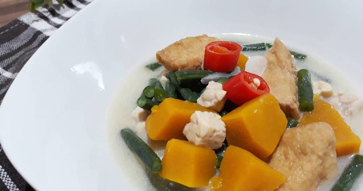 Resep SAYUR LODEH LABU KUNING KACANG PANJANG oleh Bulbul Kitchen 🍅 ...