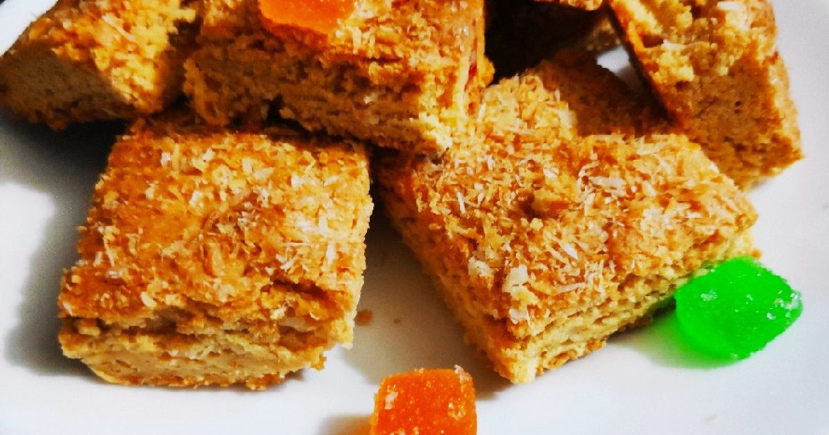 Fruity Coconut Crumble Squares Recipe by Reena Andavarapu - Cookpad