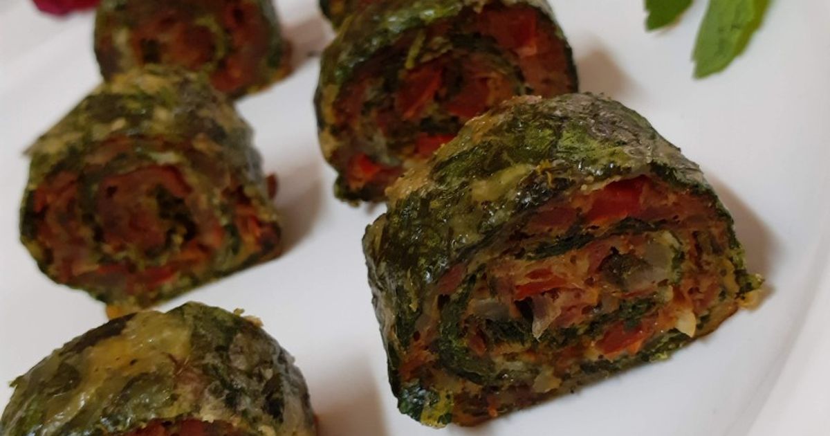 Savoury Spinach Roulade Recipe by Chandu Pugalia - Cookpad