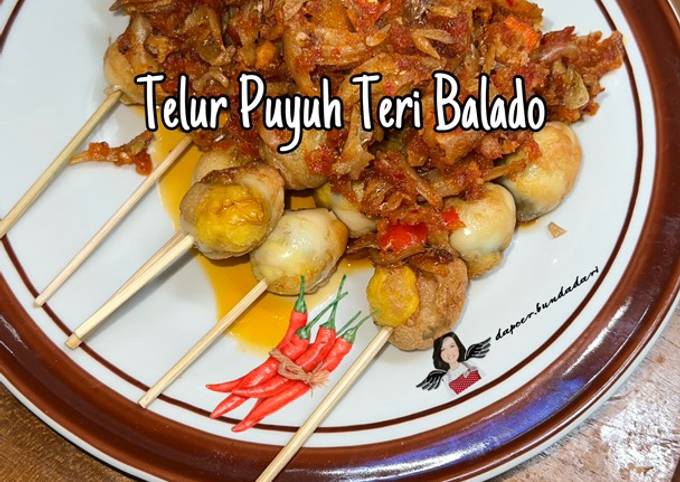 Resep Sate Telur Puyuh Teri Balado oleh Bundadari - Cookpad