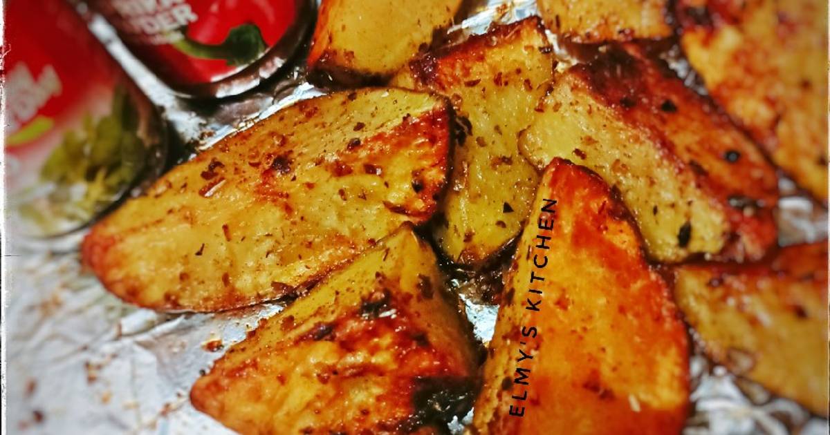 Resep Kentang Panggang (Roasted potato wedges) oleh Elmy's Kitchen ...