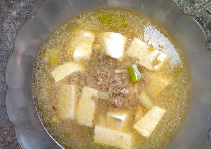 Resep Mun tahu daging cincang oleh Saluna Mahira - Cookpad