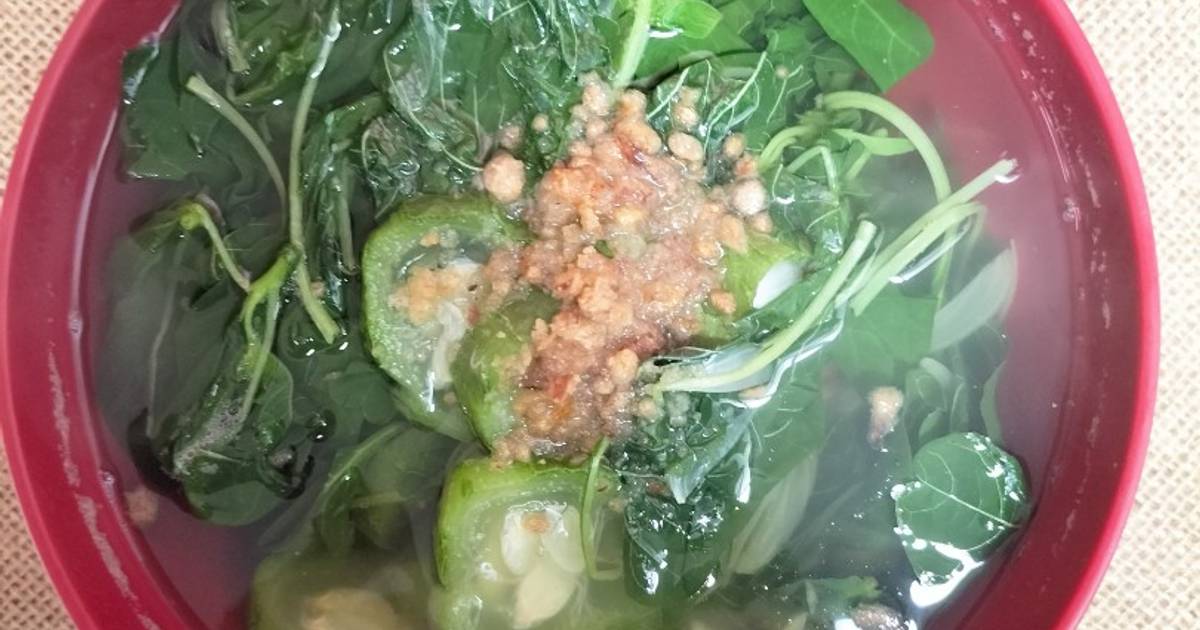 770 resep sayur menir bayam gambas enak dan mudah - Cookpad