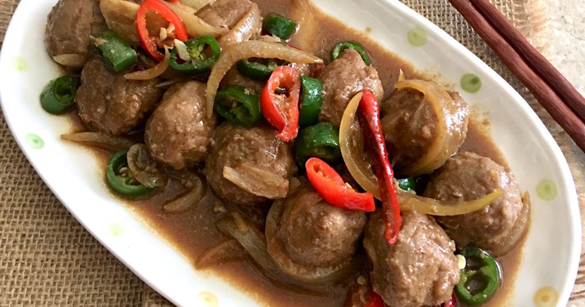 Resep Bola Bola Daging Sapi Saos Tiram oleh Rim’s Kitchen - Cookpad
