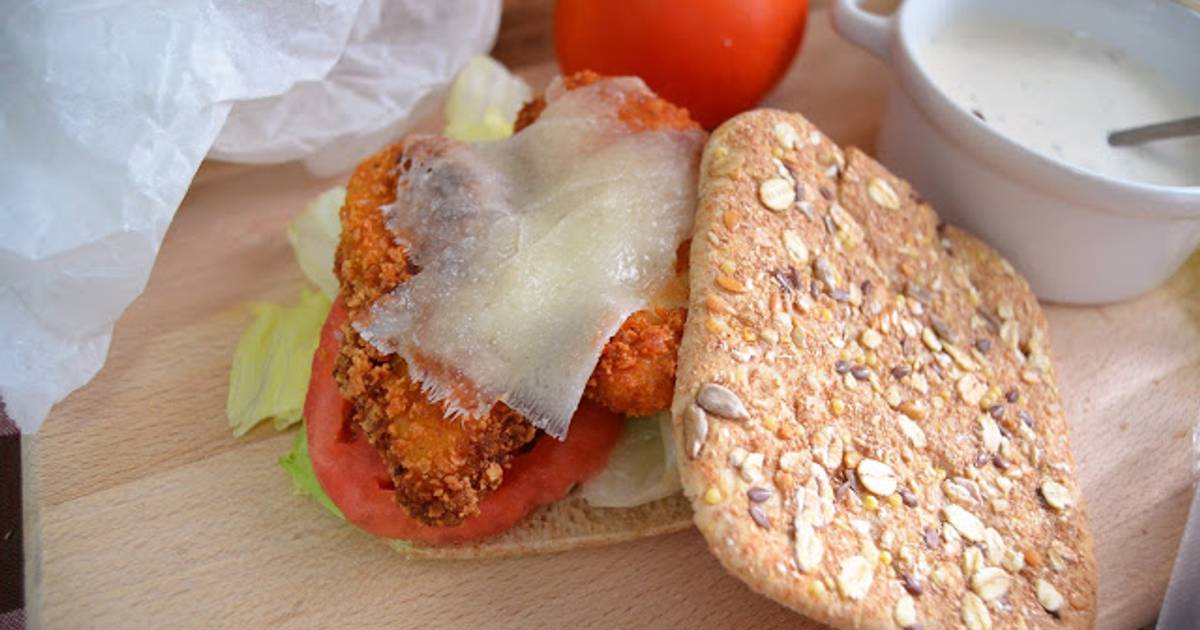 Sandwich de pollo empanado - 5 recetas caseras- Cookpad
