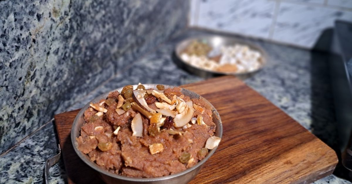 Panchmeva Caramel Mung Dal Halwa Recipe by Archana Devi ( Chaurasia ...