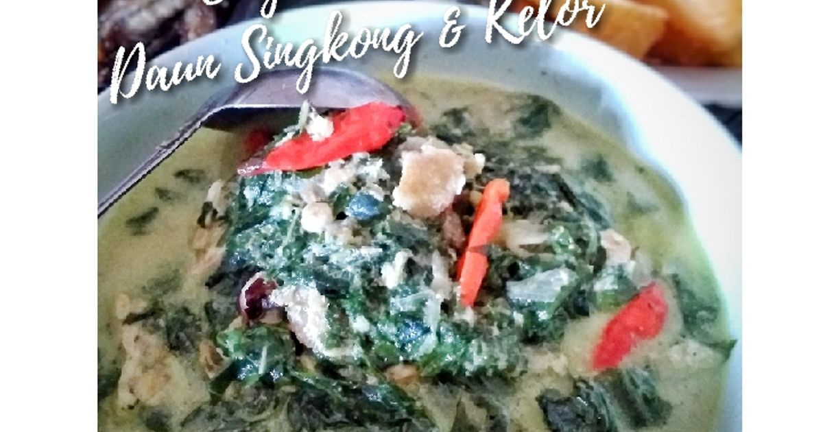 Resep Sayur Bobor Daun Singkong & Kelor oleh Andini Yuniar - Cookpad