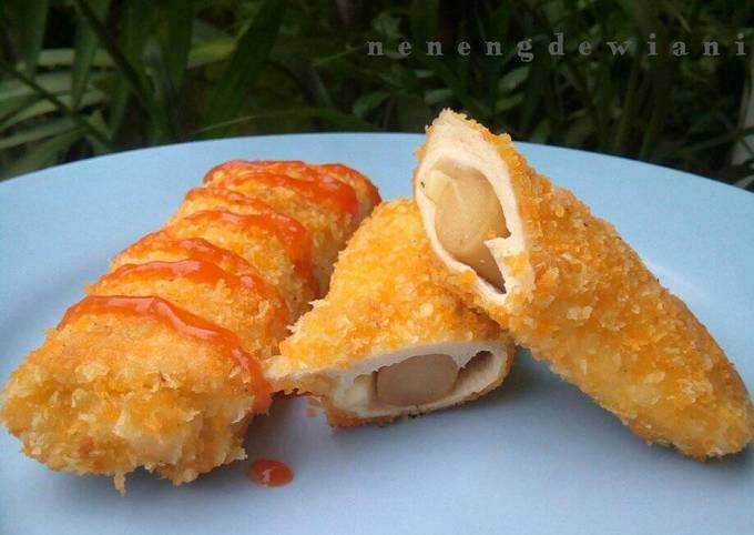 Resep Roti tawar goreng isi sosis oleh Dede - Cookpad