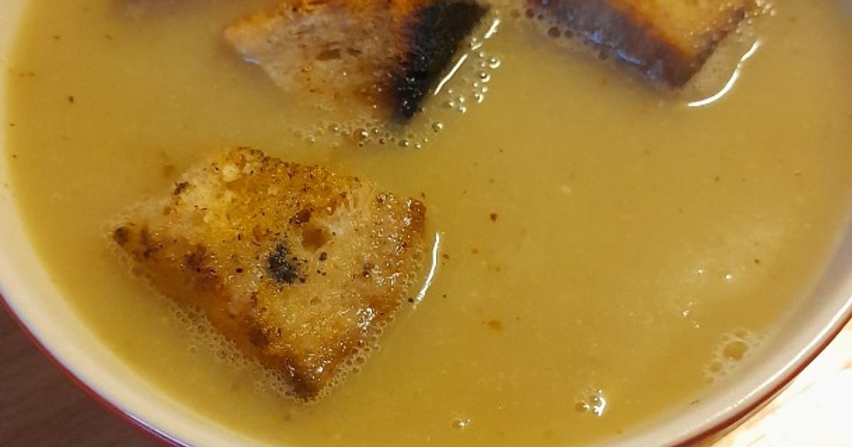 Chicory And Apple Soup With Croutons Recipe By Annik B