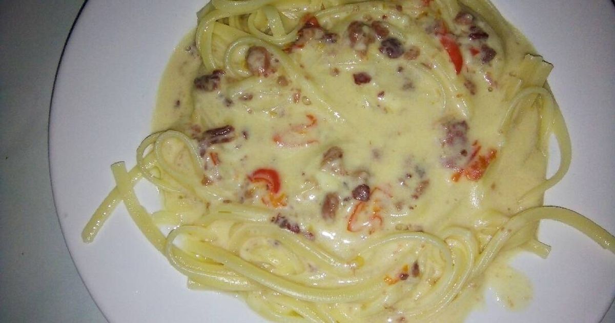 Resep cara membuat spaghetti carbonara rumahan enak dan mudah - Cookpad