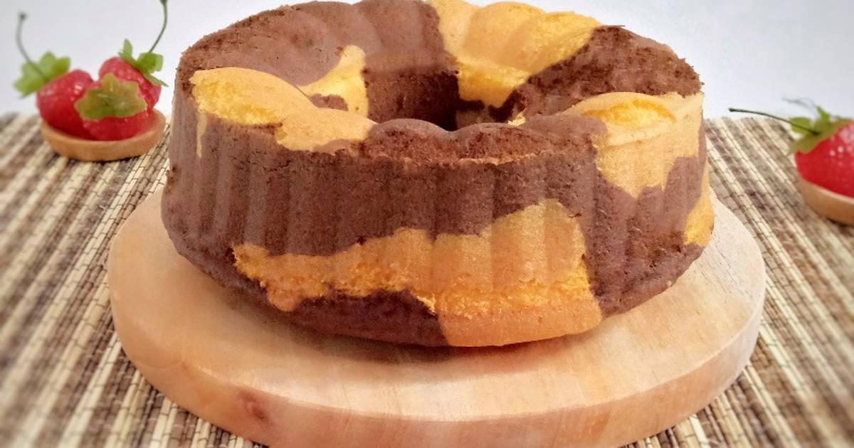 Resep Bolu Marmer Jadul oleh Baking With 'Otang' - Cookpad