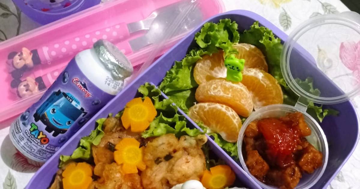 Resep Bento anak sekolah oleh Vivi " Bunda Khansa" - Cookpad
