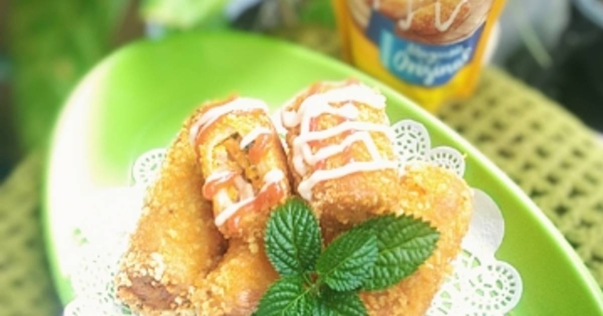 Resep 100. Rogut Roti Tawar Gulung isi Kentang Sozis Wortel oleh Dapur ...