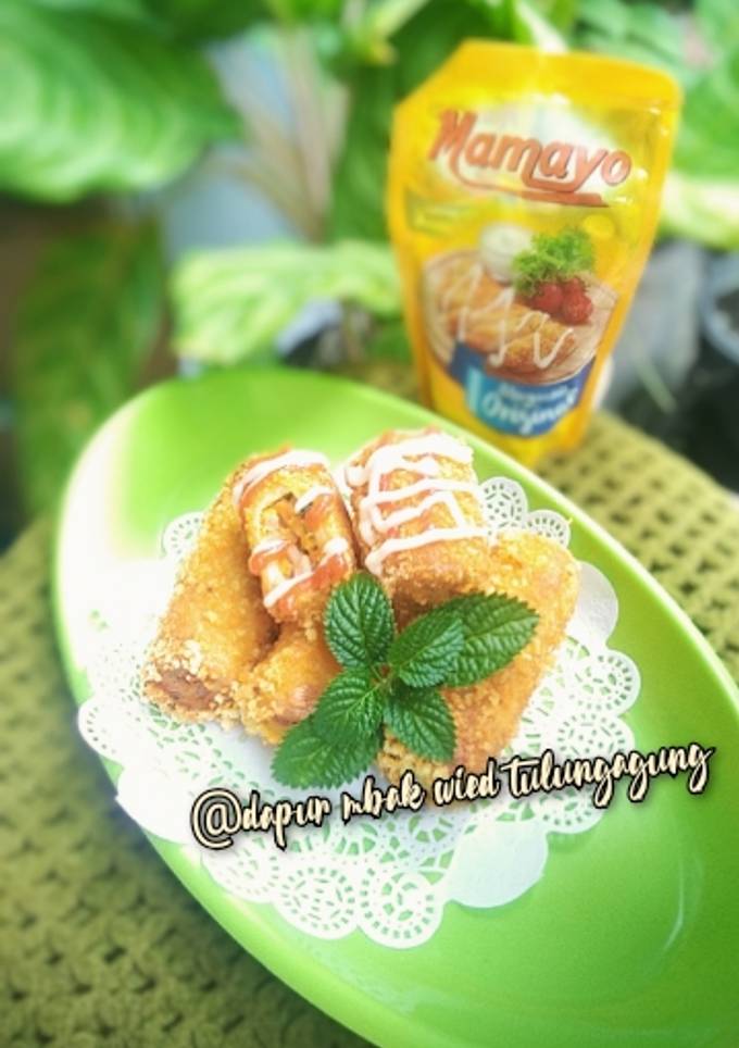 Resep 100. Rogut Roti Tawar Gulung isi Kentang Sozis Wortel oleh Dapur ...