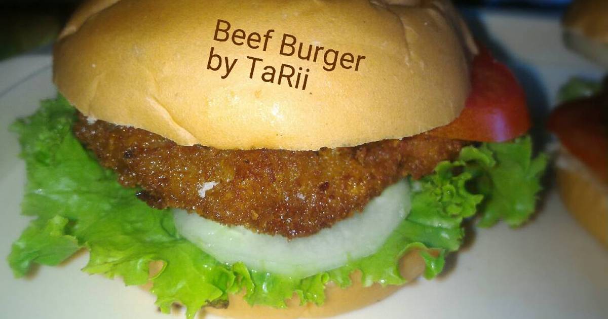 Resep Beef Burger Homemade oleh TaRi ShaZa - Cookpad