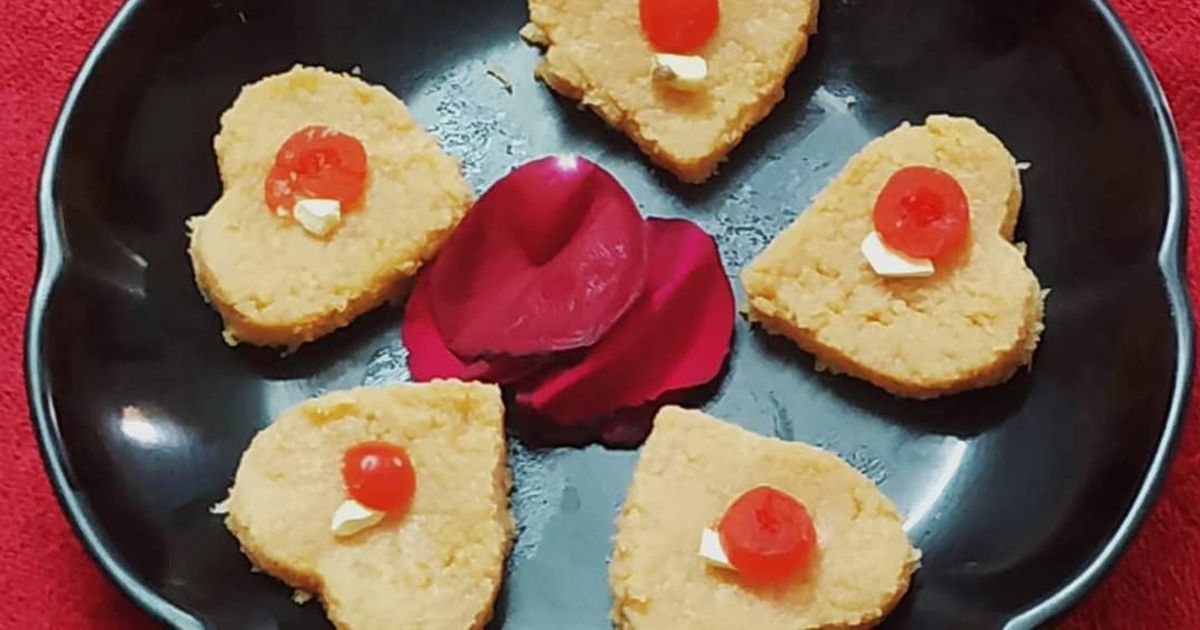 Rose Mithai Recipe by Sanchita Das - Cookpad