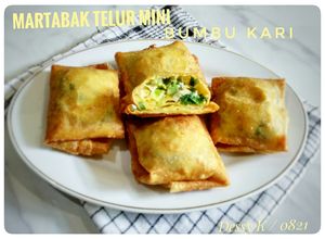 Resep martabak telur bumbu kari tanpa daging rumahan enak dan mudah ...