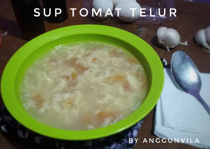 Resep Sup Tomat Telur oleh Anggunvila - Cookpad