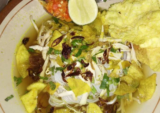 Resep Soto ayam komplit oleh KumaLa Dwi - Cookpad