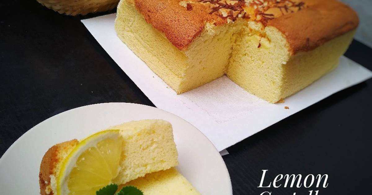 Resep Lemon Castella Cake 🍋 oleh Tyas Widiastuti - Cookpad