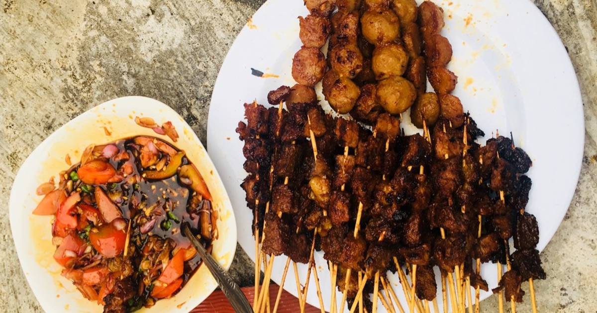 Resep Sate Daging Sapi Bumbu Kecap Khas Sate Tegal oleh Veggy Mesatri ...