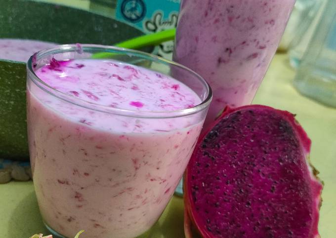 Resep Es Lumut Buah Naga oleh Jenny Anggriany - Cookpad