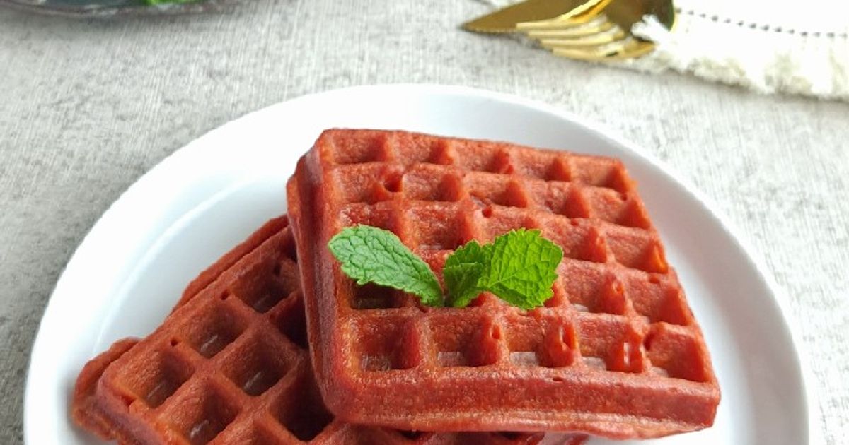 Resep Beetroot Waffle oleh Bian's Kitchen - Cookpad