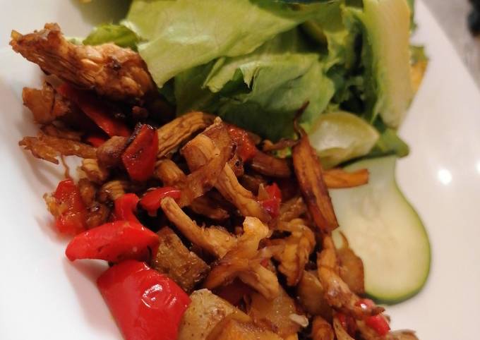 Alambre de pollo Receta de Anel Galvez- Cookpad