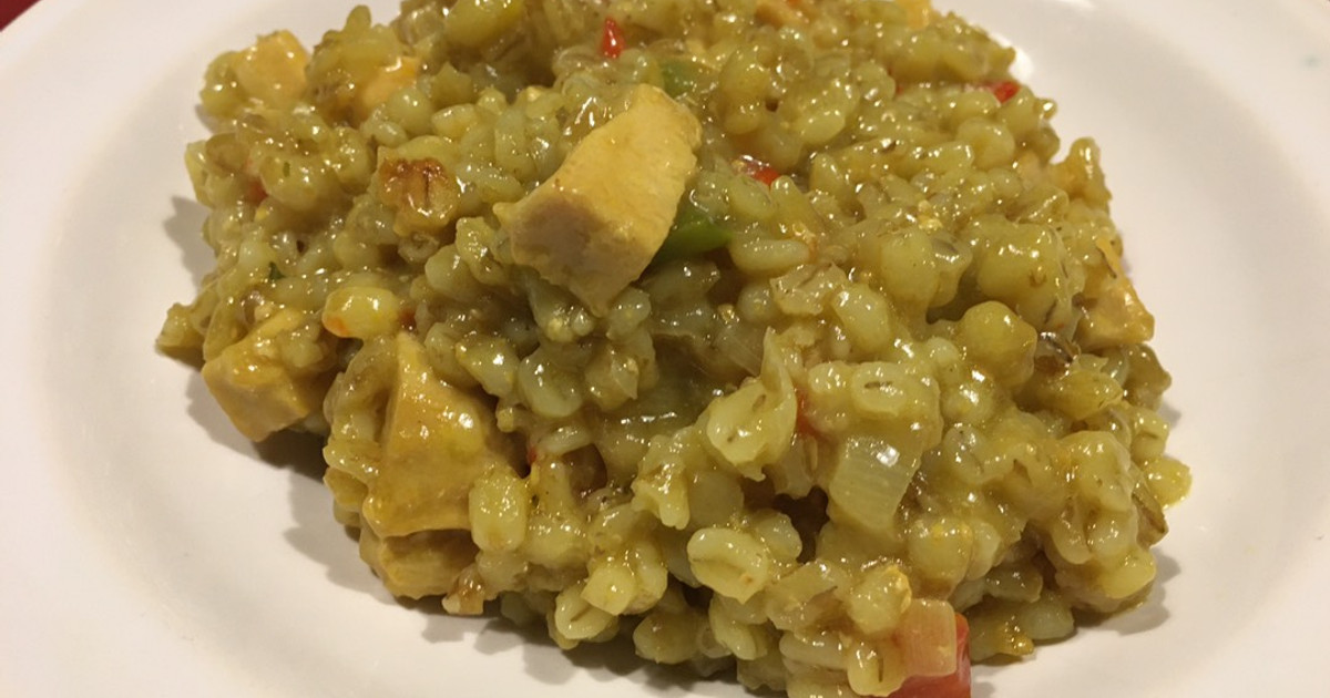 Cebada Perlada Con Pollo Receta de MaLaRu- Cookpad