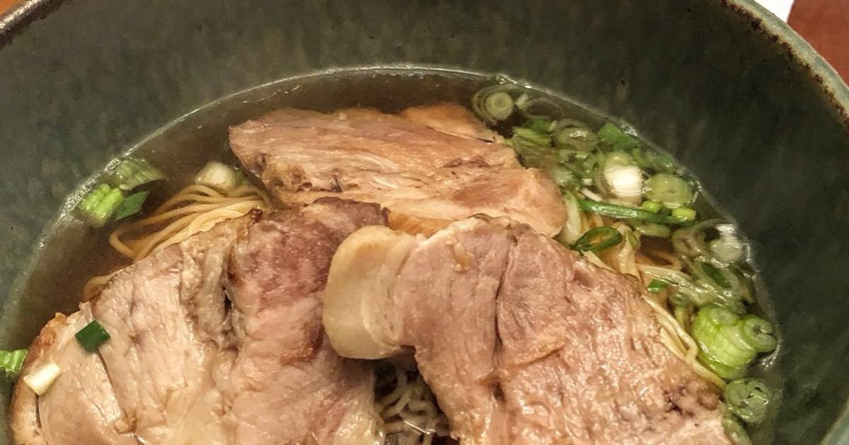 Nibuta (Stewed Pork) Shoyu Ramen Recipe by Eiko - Cookpad