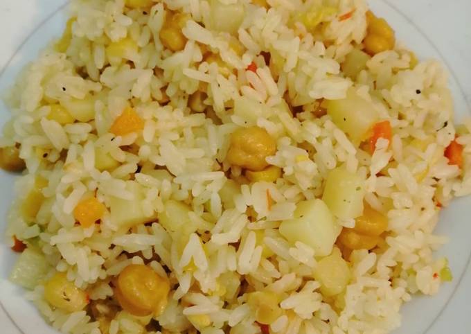 Arroz con vegetales Receta de Crisaury- Cookpad
