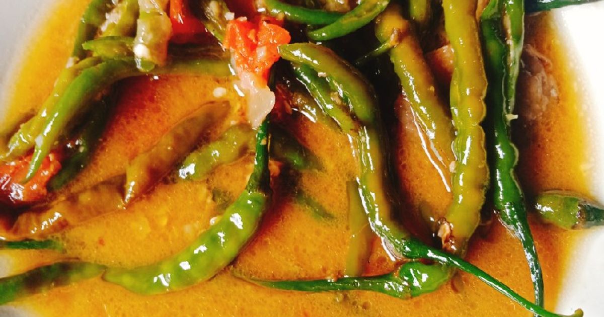 Resep 16. Besengek Cabe Hijau Khas Sunda oleh Haura kitchen's - Cookpad