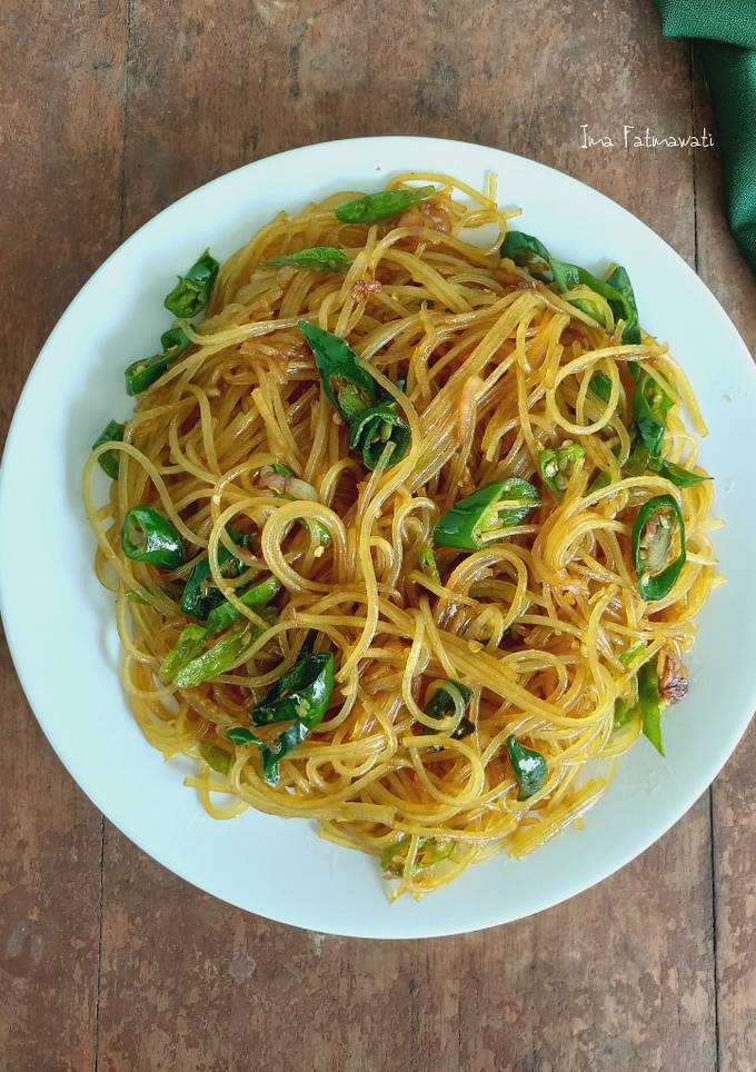 Resep Tumis pedas soun cabai hijau oleh Ima Fatmawati - Cookpad