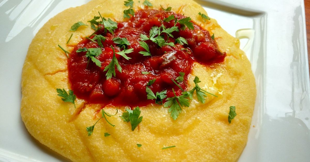 Polenta Rápida Con Salsa Rápida Receta de Julieta Luján